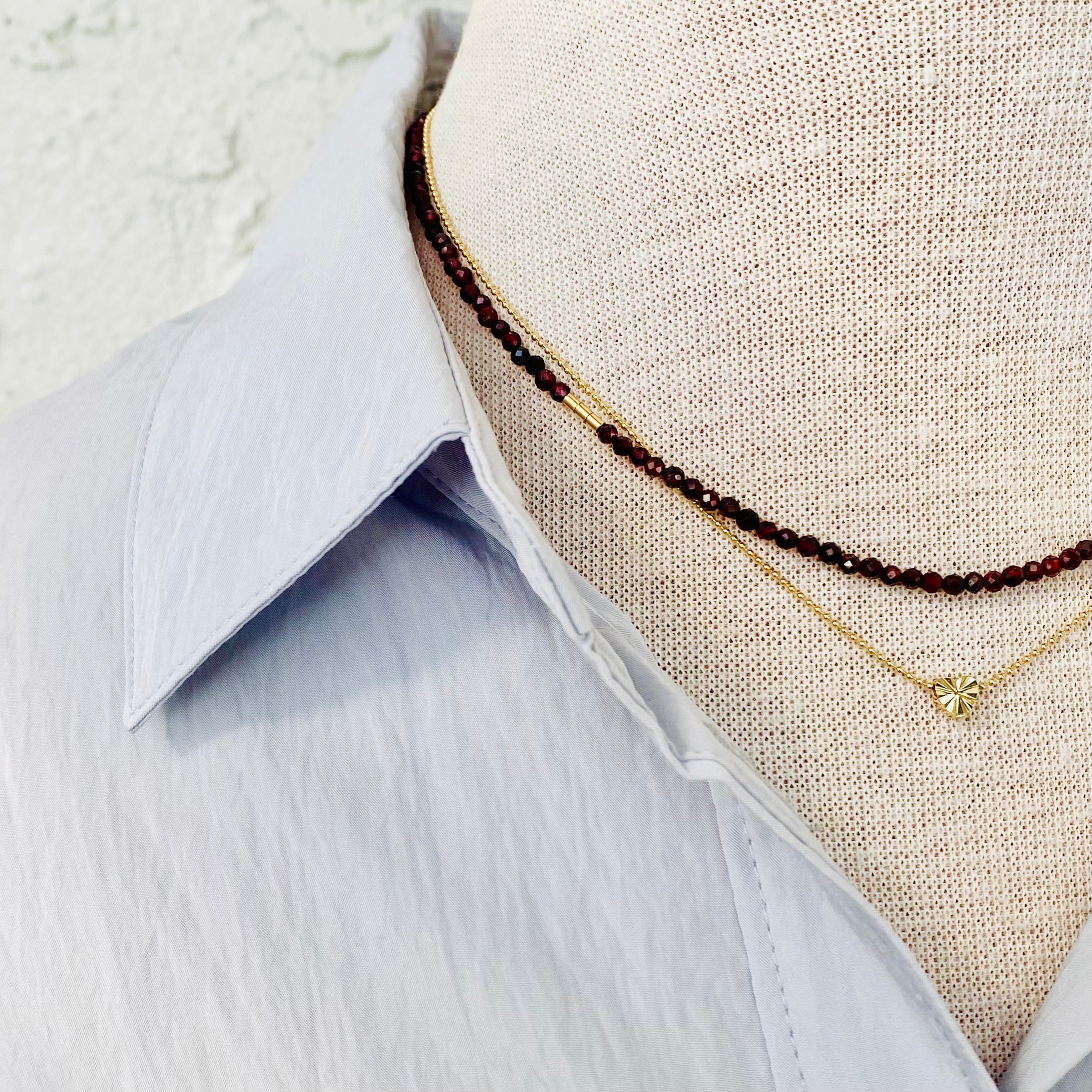 Micro Gem Rugby Necklace – SAND+GRIT